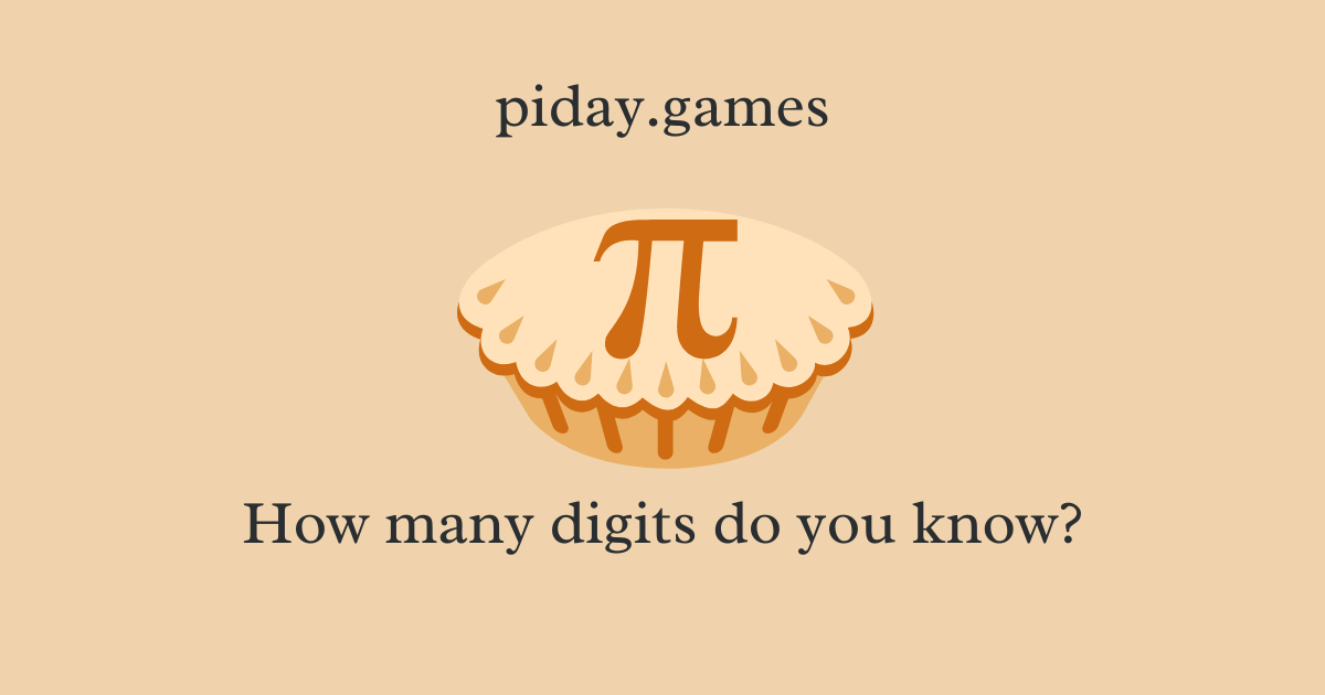Learn digits of pi!